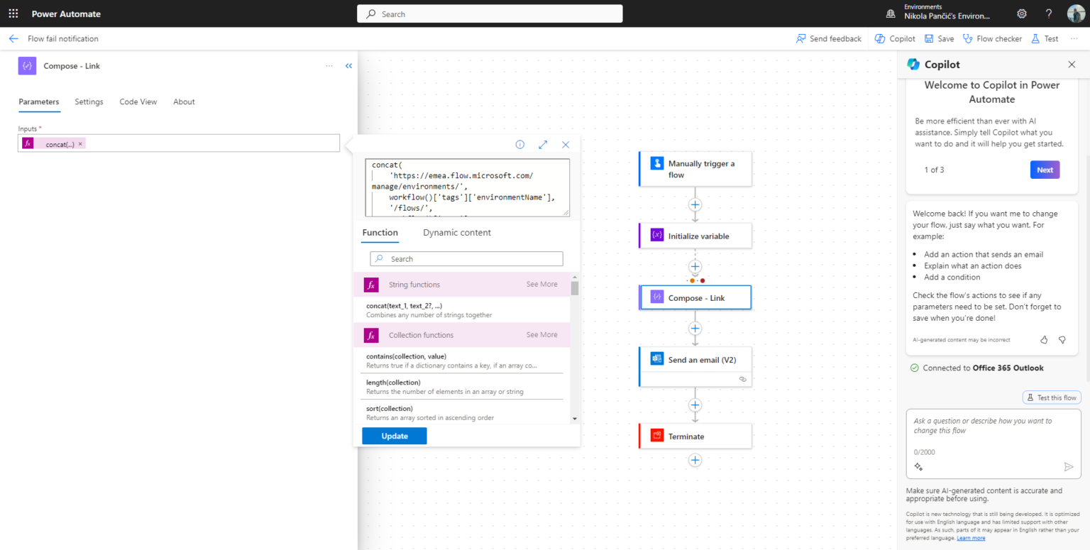 Power Automate Flow failure notifications - pancic.tech