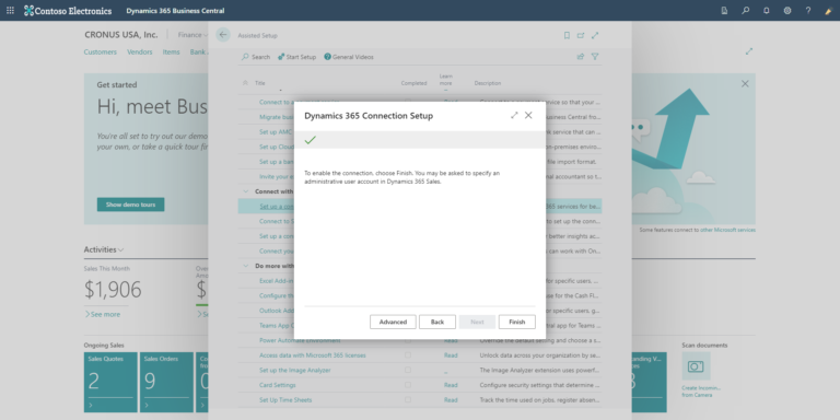 How to set a connection between Dynamics 365 Business Central and ...